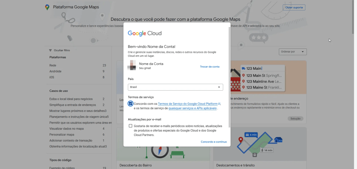 Como criar a chave de mapas do Google para utilizar no Consumer? – Consumer